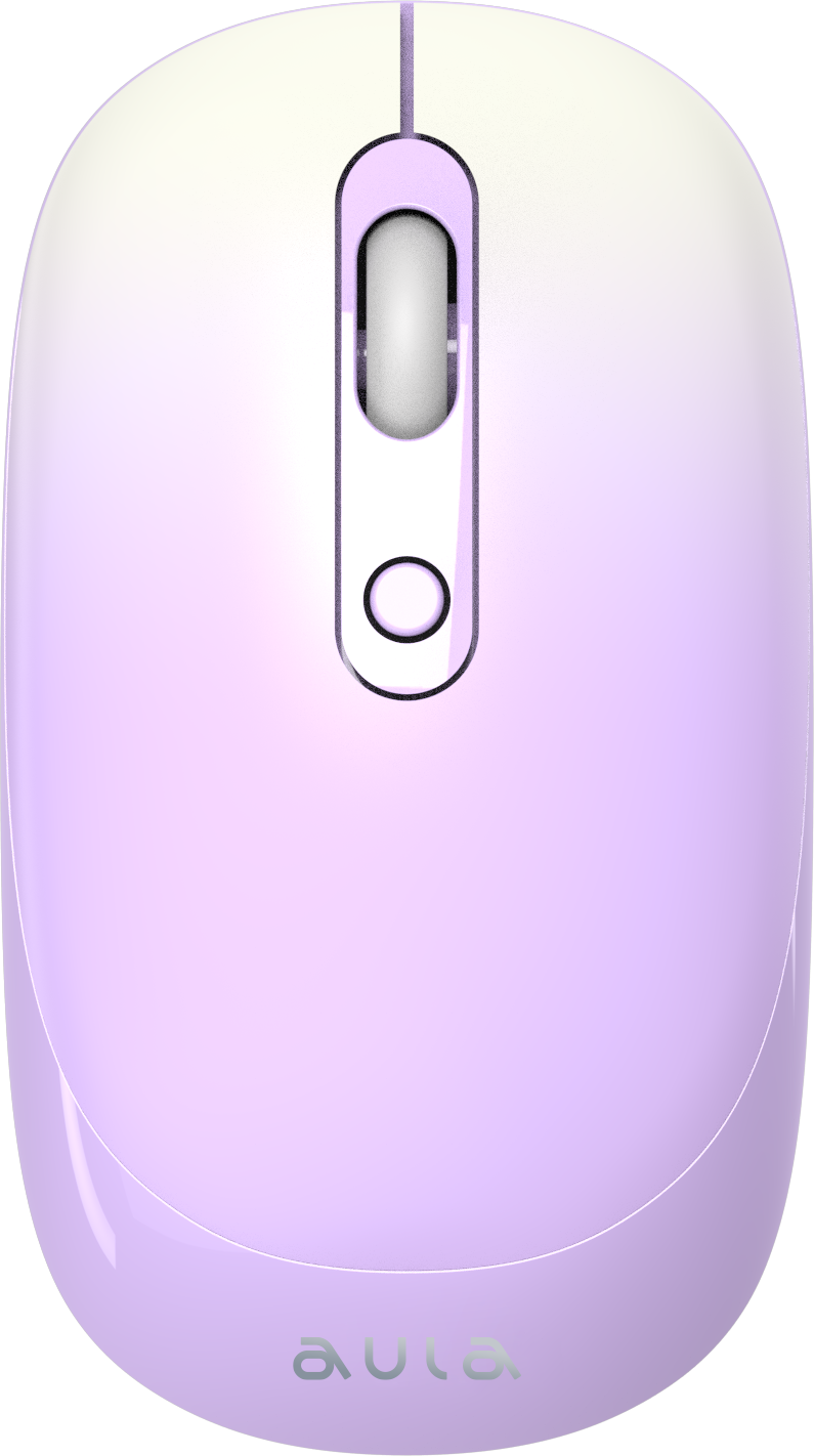 Mouse: AULA AM207 Wireless Mouse Purple