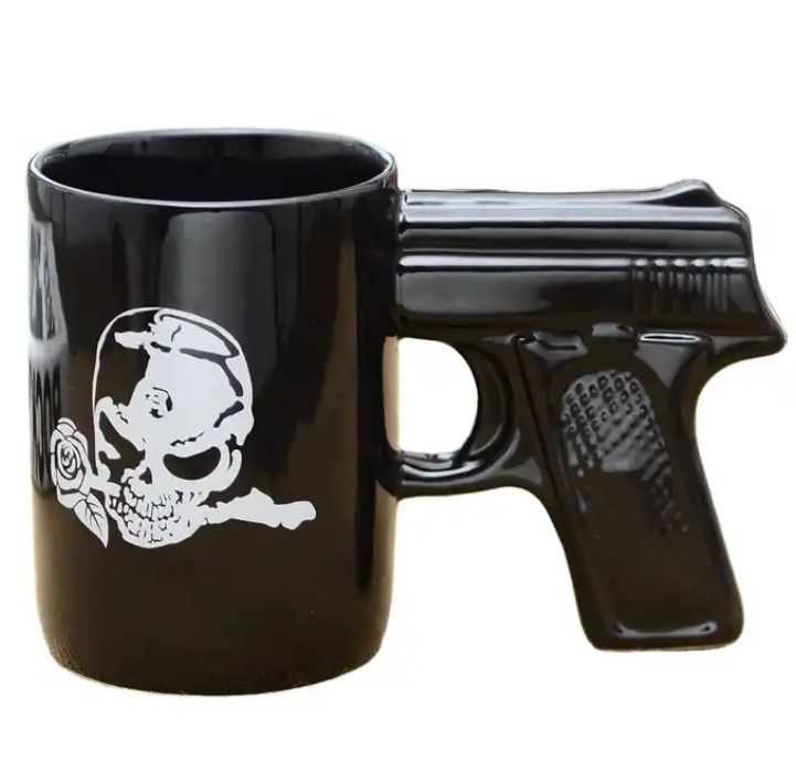 3D Gun Handle Mug Pistol