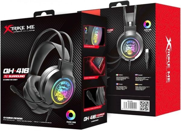 Xtrike Me GH-516 RGB Gaming Headset USB7.1