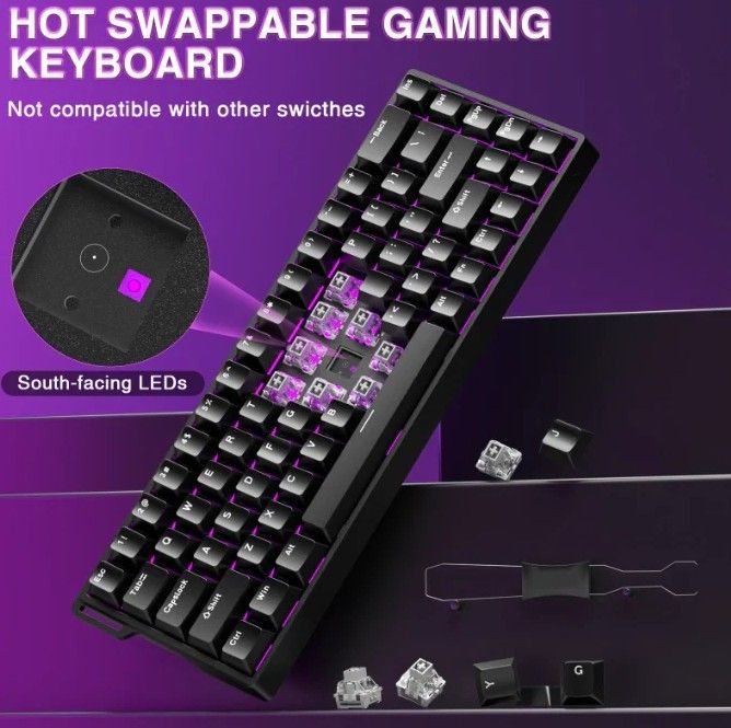 Keyboard: AULA WIN68 HE Standard edition RGB Wired Gaming Keyboard ...