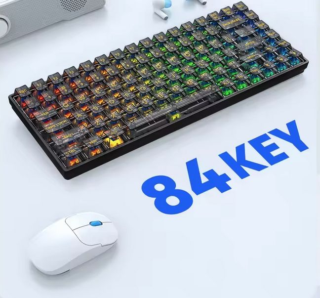 Bajeal Transparent Keyboard Blu switch