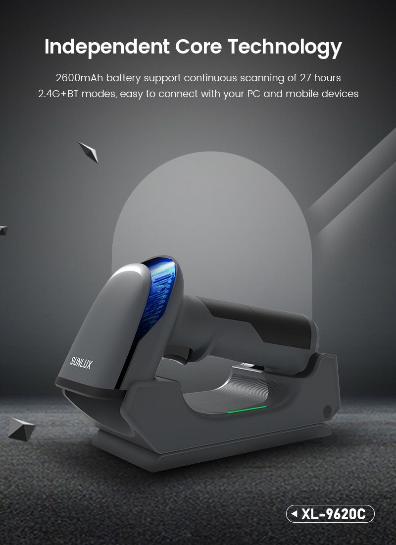 Barcode Scanner Sunlux XL-9620C, Bluetooth, USB, USB-VCP, Barcode ...
