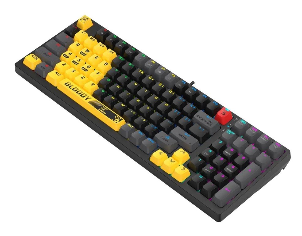 Keyboard: A4tech Bloody S98 RGB Mechanical Gaming Keyboard Red Switch ...