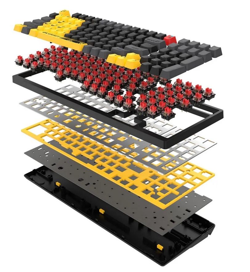 Keyboard: A4tech Bloody S98 RGB Mechanical Gaming Keyboard Red Switch ...