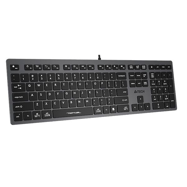 Keyboard: A4Tech Fstyler FX50 Scissor Switch Keyboard EN/RU layout Grey