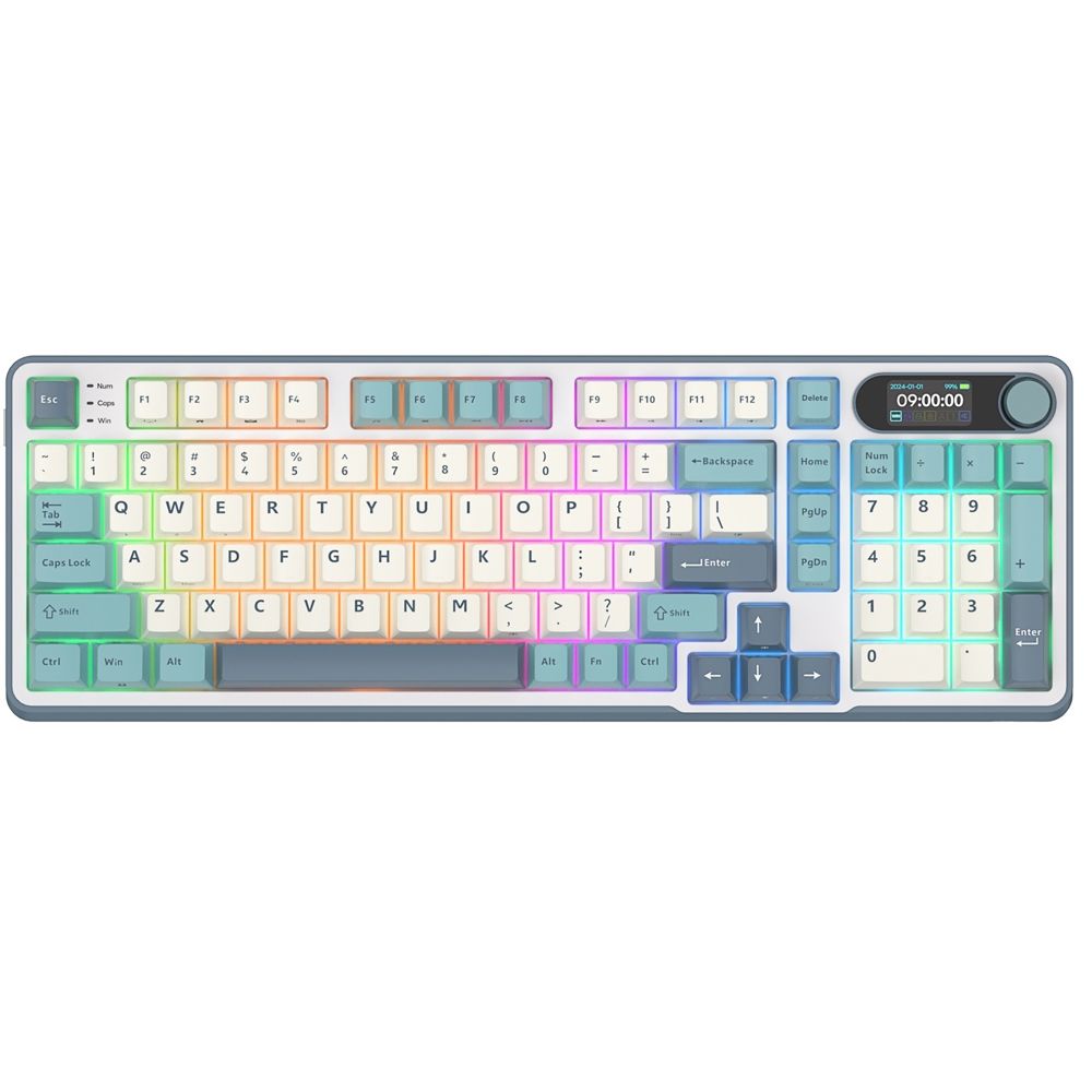 Royal Kludge RK S98 RGB Mechanical Keyboard, Brown switch, Smart ...