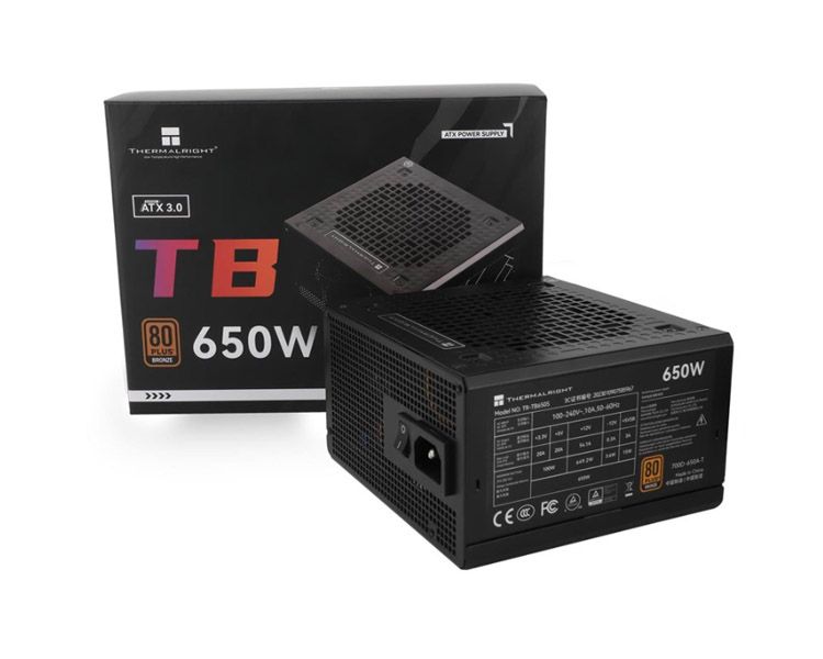 Power supply: THERMALRIGHT 650W 80 Plus Bronze PSU - TR-TB650S