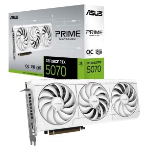 ASUS Graphic Card GeForce RTX 5070 12GB GDDR7 OC PRIME-RTX5070-O12G-WHITE