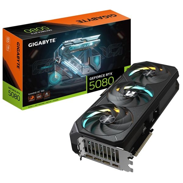 GIGABYTE Graphic Adapter GeForce RTX 5080 16GB GDDR7 GAMING OC
